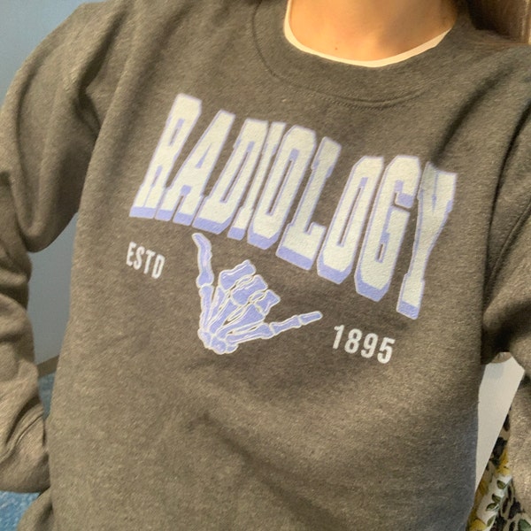 Radiology Sweatshirt Xray Sweater Radiology Shirt X-ray Tech Gift Xray ...