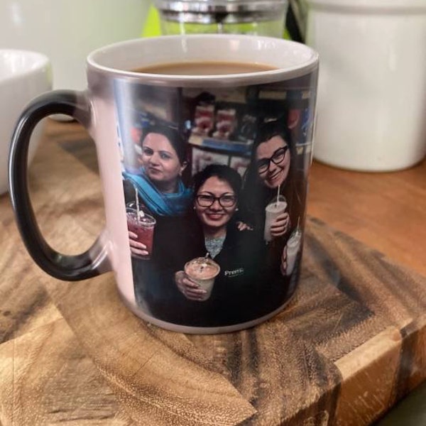 Personalised Magic Mug, Heat Colour Changing Cup, Personalised Gift Mug ...