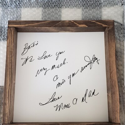 Custom Handwriting Sign Custom Sign Farmhouse Sign - Etsy