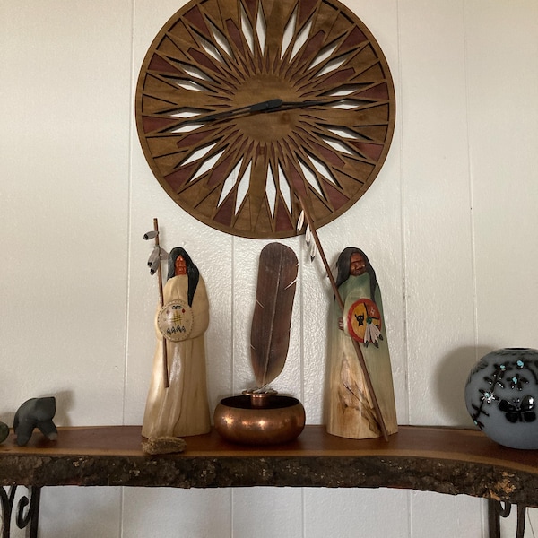 Birds Wooden Clock, Bird Flying Clock, Modern Wall Clock, Nature Wall ...