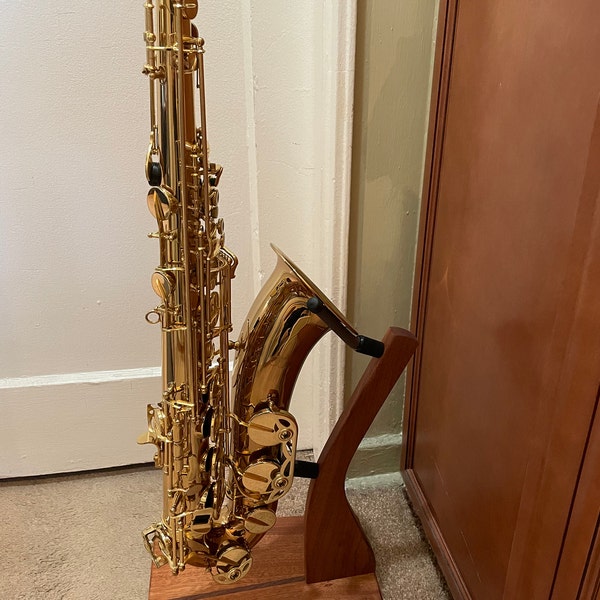Wooden Saxophone Floor Stand - Cherry, Maple, Mahogany or Walnut - Etsy