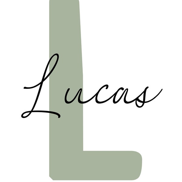 Custom Initial Print| Printable Name Sign| Personalized Name Print ...