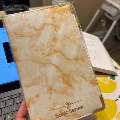Sonic Server® Marble Style Server Book for Restaurant Waitress Waiters ...