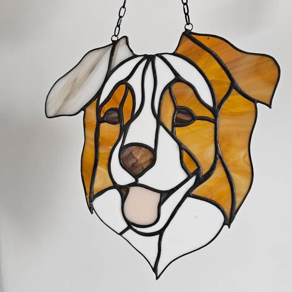 Golden Retriever Stained Glass Pattern Design Digital Download PNG PDF ...