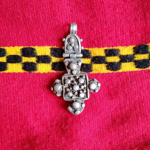 Djerba/sfax Antique High Grade Silver Berber Khamsa From Djerba/sfax ...