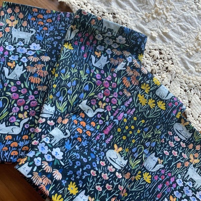 Cloth Napkins Sets of 4 Dapper Foxes Gray Orange Black - Etsy