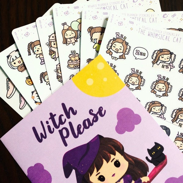 Cute Witches Stickers for Planners and Journals - Etsy