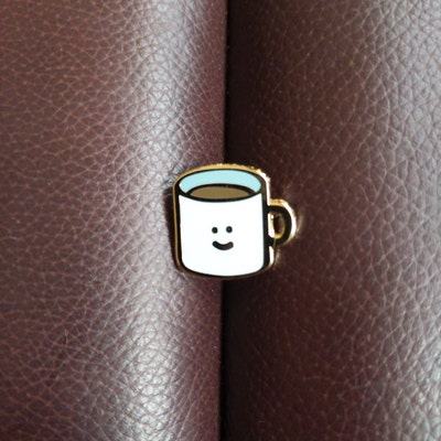 Coffee Cup Pin - Etsy