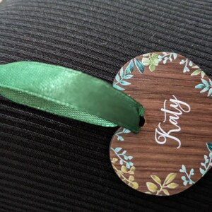 Place Setting Style Wedding Name Tags Botanical Wedding Names for ...