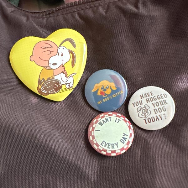 Vintage Style Pinback Buttons - 60s 70s 80s Novelty Pins - You Choose ...