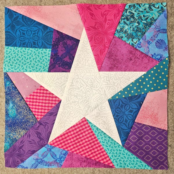 Scrappy Star Paper Piecing Pattern, Multi Sizes, PDF - Etsy