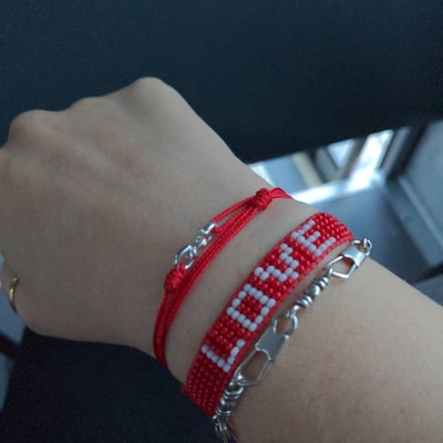 Red Cord Bracelet for Men Red String Bracelet Men's Red Cord Bracelet ...