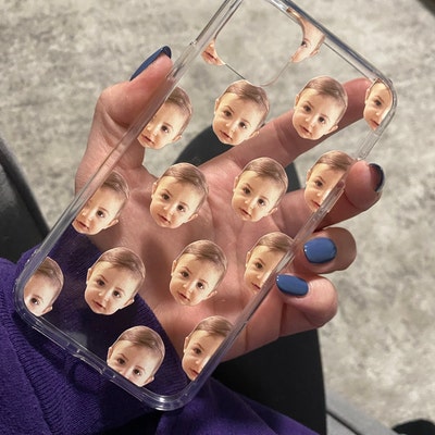 Personalized Face Pattern iPhone Case Custom Faces Phone Case Custom ...