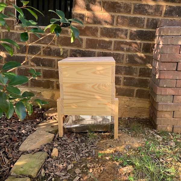 Digital Plan for a DIY 3 Tier Worm Composting Bin - Etsy