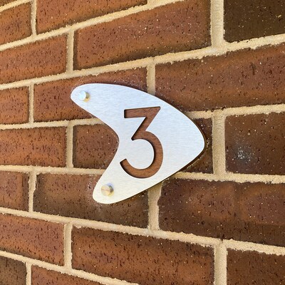 Modern House Numbers Letters Bronze Aluminum Mailbox - Etsy