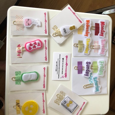 Today Planner Bookmark Any Colour Available. Paperclip. Felt - Etsy