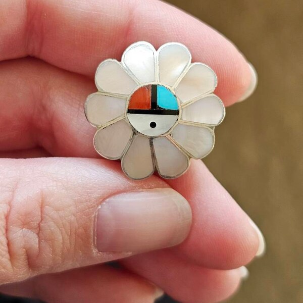 Sterling Silver and Turquoise Shadowbox Shirt Button Cover Cuff Button ...