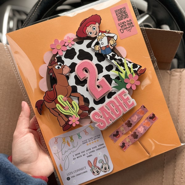 Jessie Cowgirl Cake Topper - Etsy