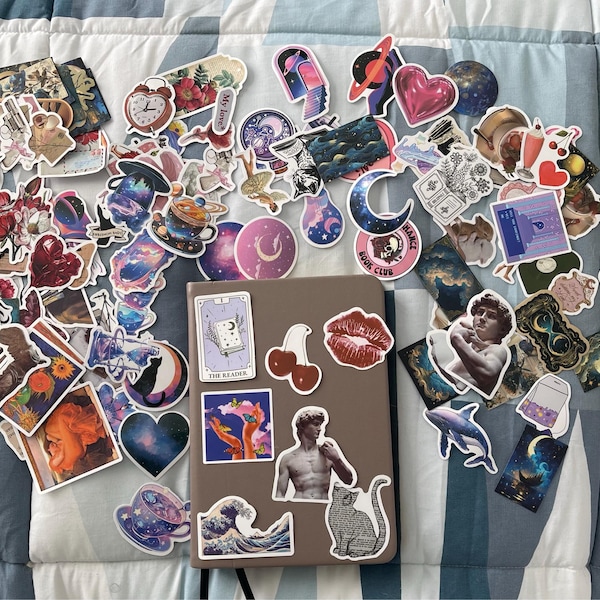 100 Pcs Bookish Stickers for Kindle 8, Romance Read Book Sticker Pack ...