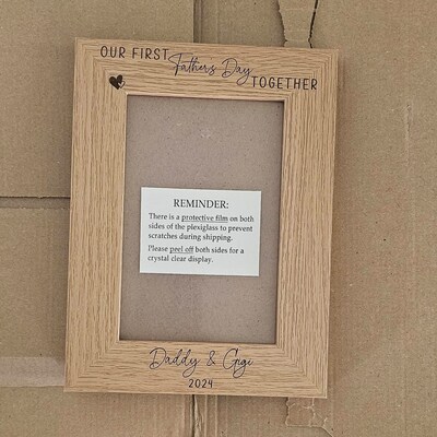 Our First Father's Day Photo Frame Gift for Dad Daddy Dada Photo Frame ...