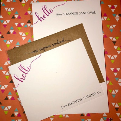 Personalized Stationery Stationary for Her Customized Stationery Set ...