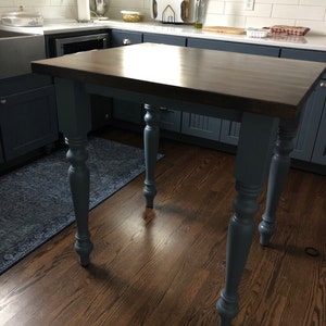 Farmhouse Dining Table Legs Wood Legs. Set of 4 Hand Made | Etsy