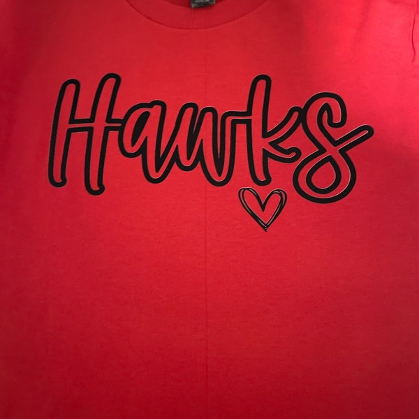 Hawks School Spirit Mascot Design Svg, Jpg, Png, Dxf Digital Download ...