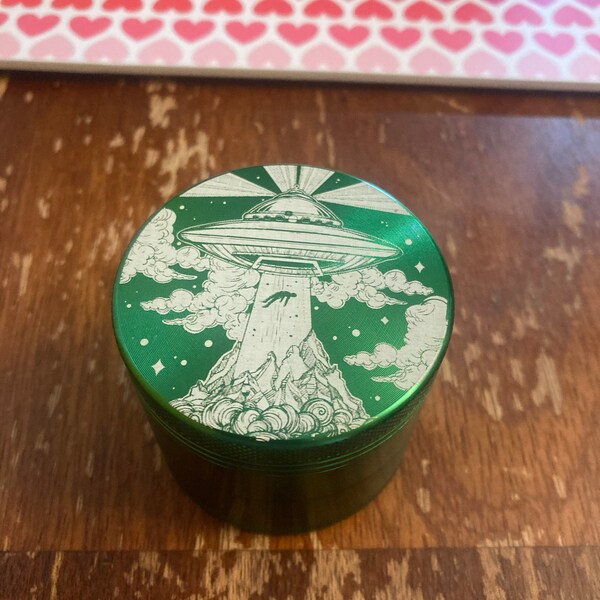 UFO Abduction Herb Grinder Alien Grinder 2.2 4 Piece Grinder - Etsy