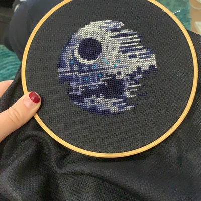 Geek Cross Stitch Pattern, Death Star Crossstitch PDF, Star Wars ...