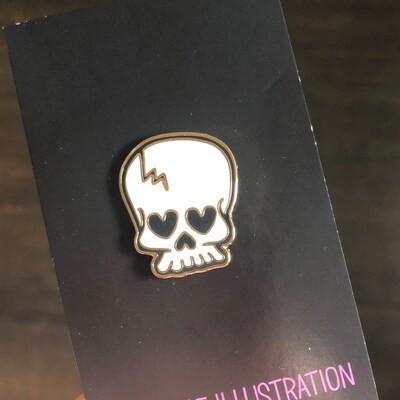 Skull Pin - Etsy