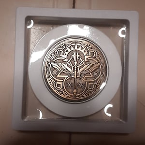 DND DRUID COIN, Large Dungeons and Dragons Charachter Coin D20 Rpg - Etsy