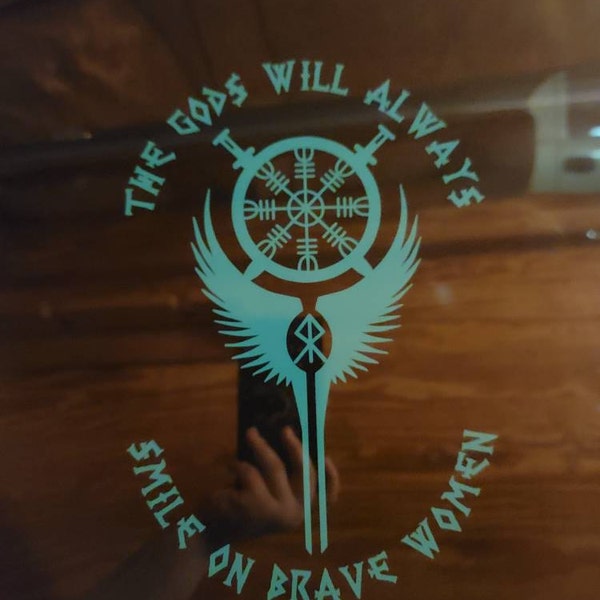 Die Cut Viking Decal, Valkyrie Sticker, Viking Woman Decal, Viking ...