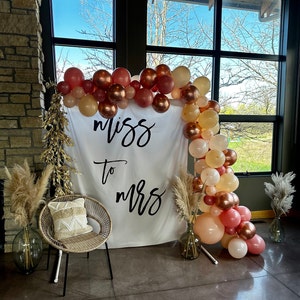 Burnt Orange Wedding Backdrop Wedding Backdrop for Reception - Etsy