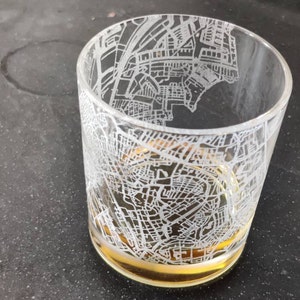 Urban City Map Glasses Custom City Map Rocks Glass Step - Etsy