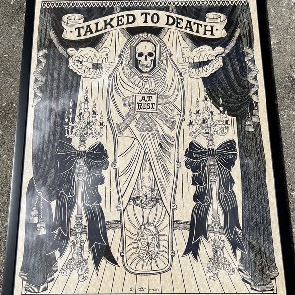 Madame Talbot's Victorian Lowbrow Absinthe Devil Skeleton Poster - Etsy