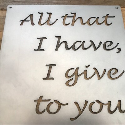 Custom Small Saying Customized Quote Sign , Inspirational Personalized ...