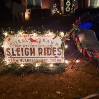 Sleigh Ride Sign Sleigh Rides Holiday Fun Farmhouse Christmas Decor ...