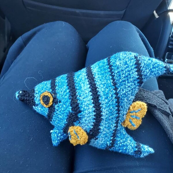 Angelfish Crochet Pattern, Angelfish Amigurumi Pattern, Angelfish ...