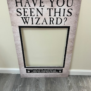 Have You Seen This Wizard Photo Booth Prop Frame Wanted Poster ...