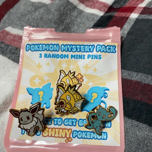 Pokémon Mini Enamel Pins - Mystery Shiny Blind Packs - Etsy