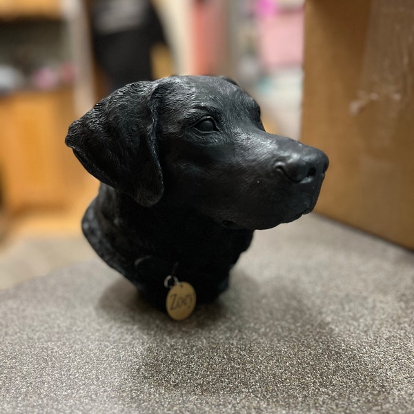 Black Lab Memorial Urn - Etsy