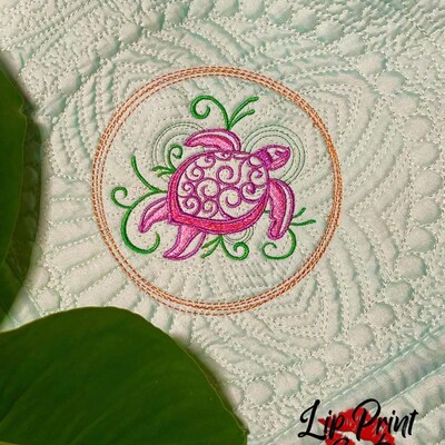 Sea Turtle Embroidery Design, Turtle Embroidery Design, Machine ...