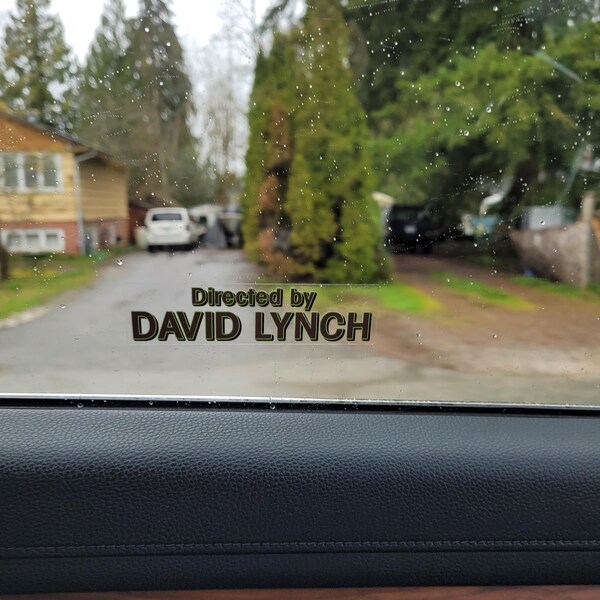Directed by David Lynch Stickers (original) - Etsy