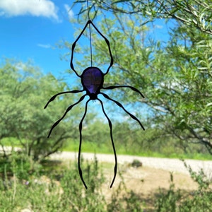 Spider Stained Glass Window Hangings Christmas Gifts for - Etsy