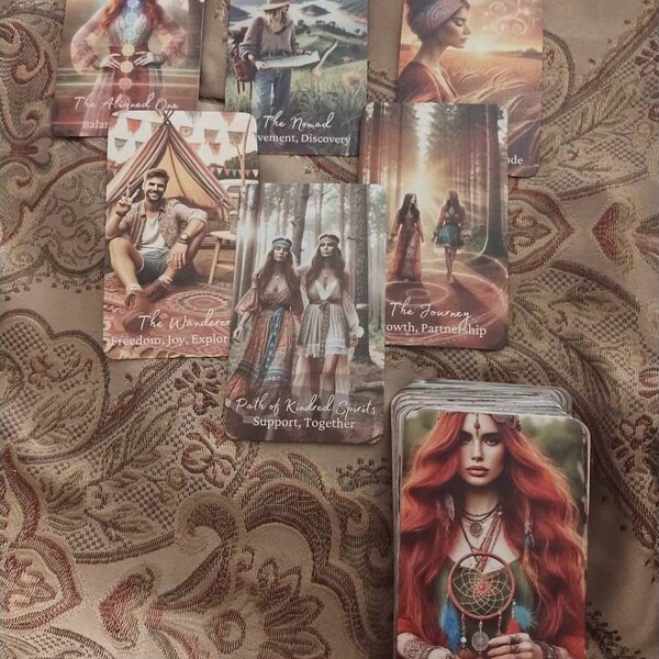 Baralho de cartas Boho Wisdom Oracle, 78 cartas, frete grátis, baralho ...