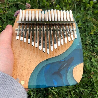 3D Kalimba Thumb Piano Hluru Sanza Mibra Epoxy Resin High - Etsy