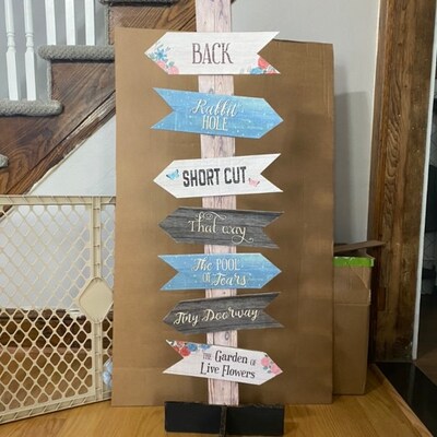 Story Book Directional Signs Party Pack Printable Fairy Tale - Etsy