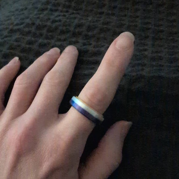 LGBTQ+ Fidget Rings, Pride Flag Fidget Rings, Pride Month, LGBTQ+ Flag ...