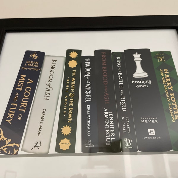 Custom Book Stack Illustration - DIGITAL ONLY - up to 10 Books - Etsy