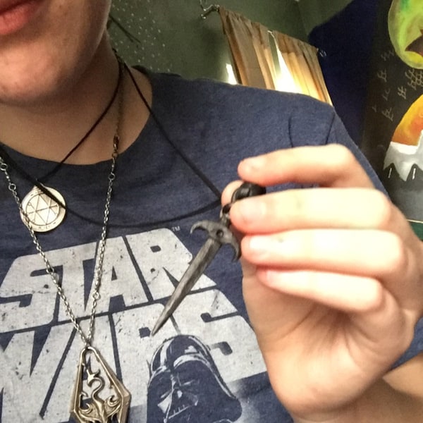 A Hand Forged Sword Pendant. Comes Supplied With a High Quality Elk ...